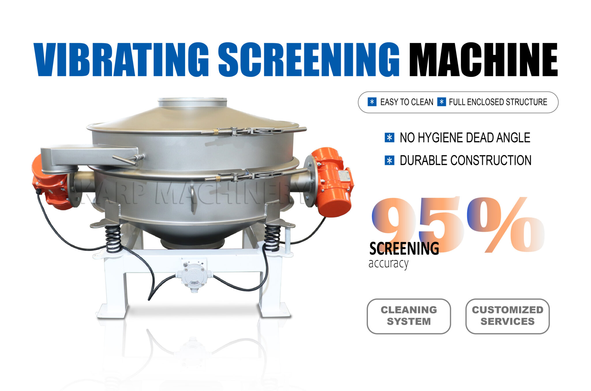 Direct discharge safety vibrating sieve - Xinxiang KARP Machinery ...