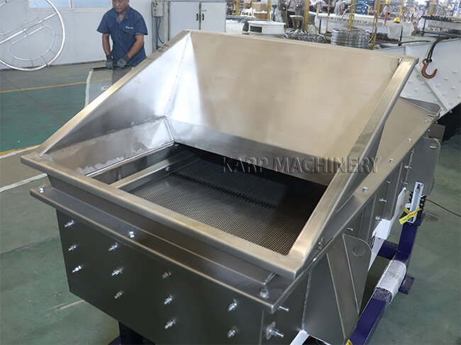 Custom linear vibration sieve for herbal products - Xinxiang KARP ...