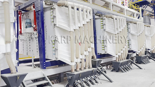 8 sets gyratory screen for fracturing sand on customer site - Xinxiang ...