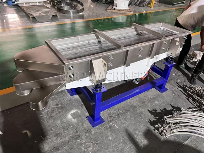 Linear Vibrating Screen for Plastic Pellet Sieving – Belgian Customer ...