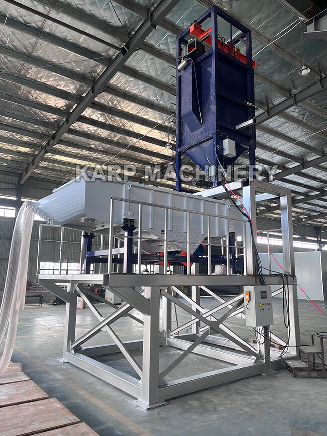 Bulk Bag Unloading and Linear Screening System at Customer Site ...