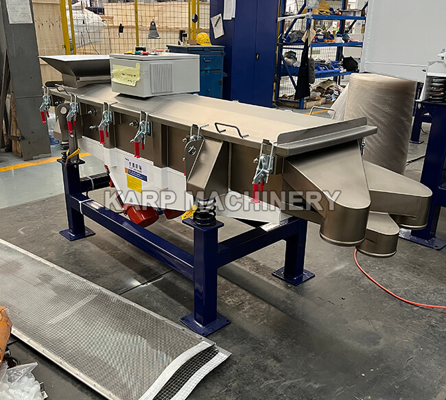 New Linear Vibrating Screen for LLDPE Resin Screening - Xinxiang KARP ...